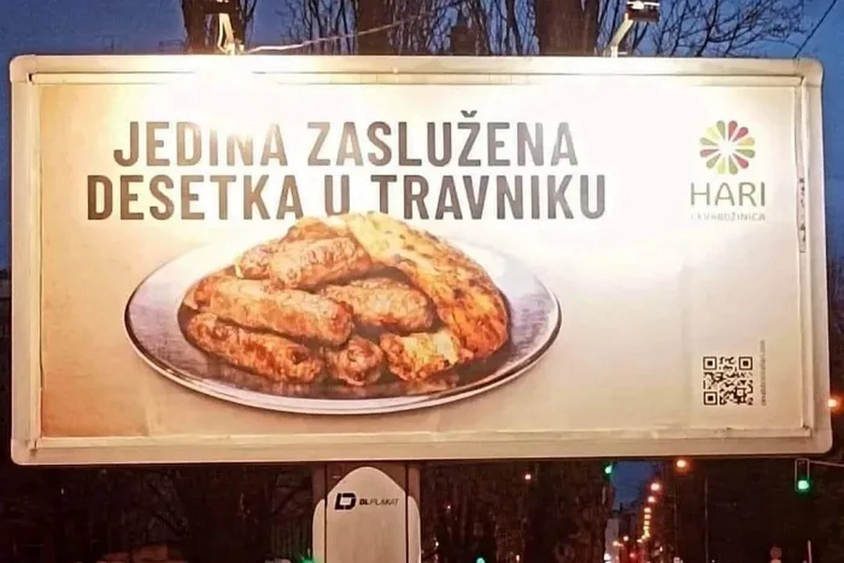 Travnički Hari oduševio reklamom za svoje ćevape: Poruka se širi ...