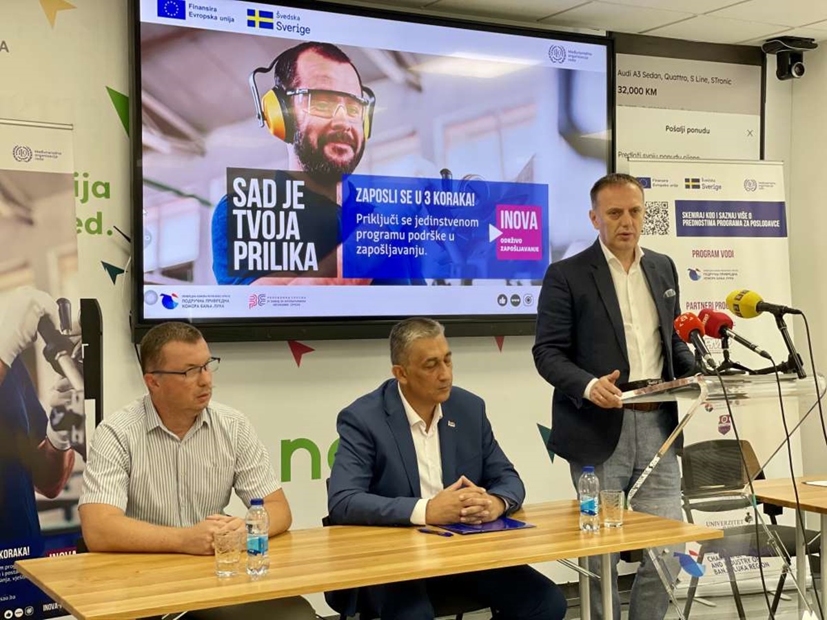 Predstavljen INOVA program zapošljavanja u RS koji finansiraju EU i ...